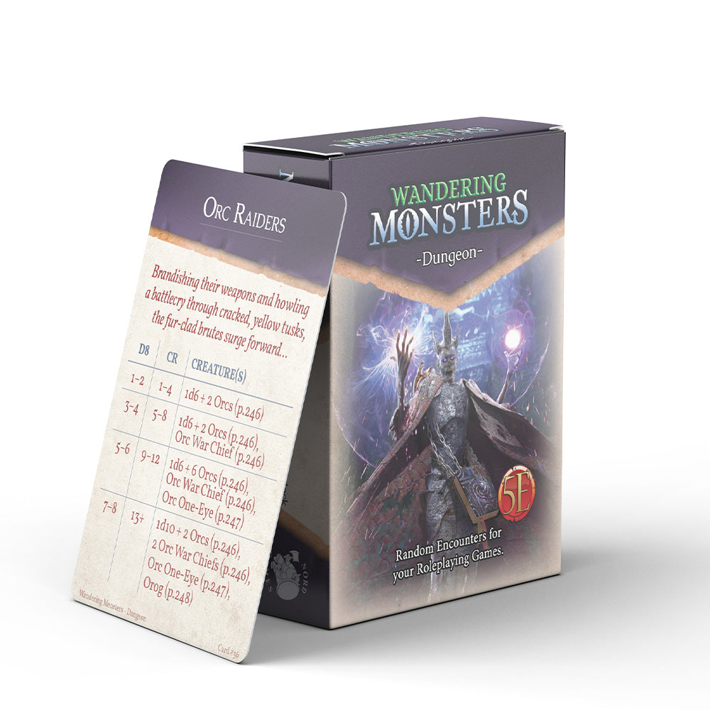 Game Master's Toolbox: Wandering Monsters Deck: Dungeon – Octagon Board ...